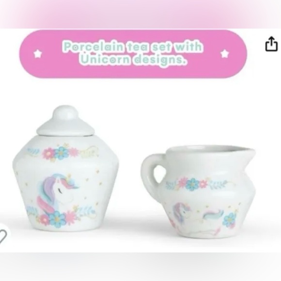 Jewelkeeper | Toys | Unicorn Porcelain Tea Set For Girls 8pcs | Poshmark
